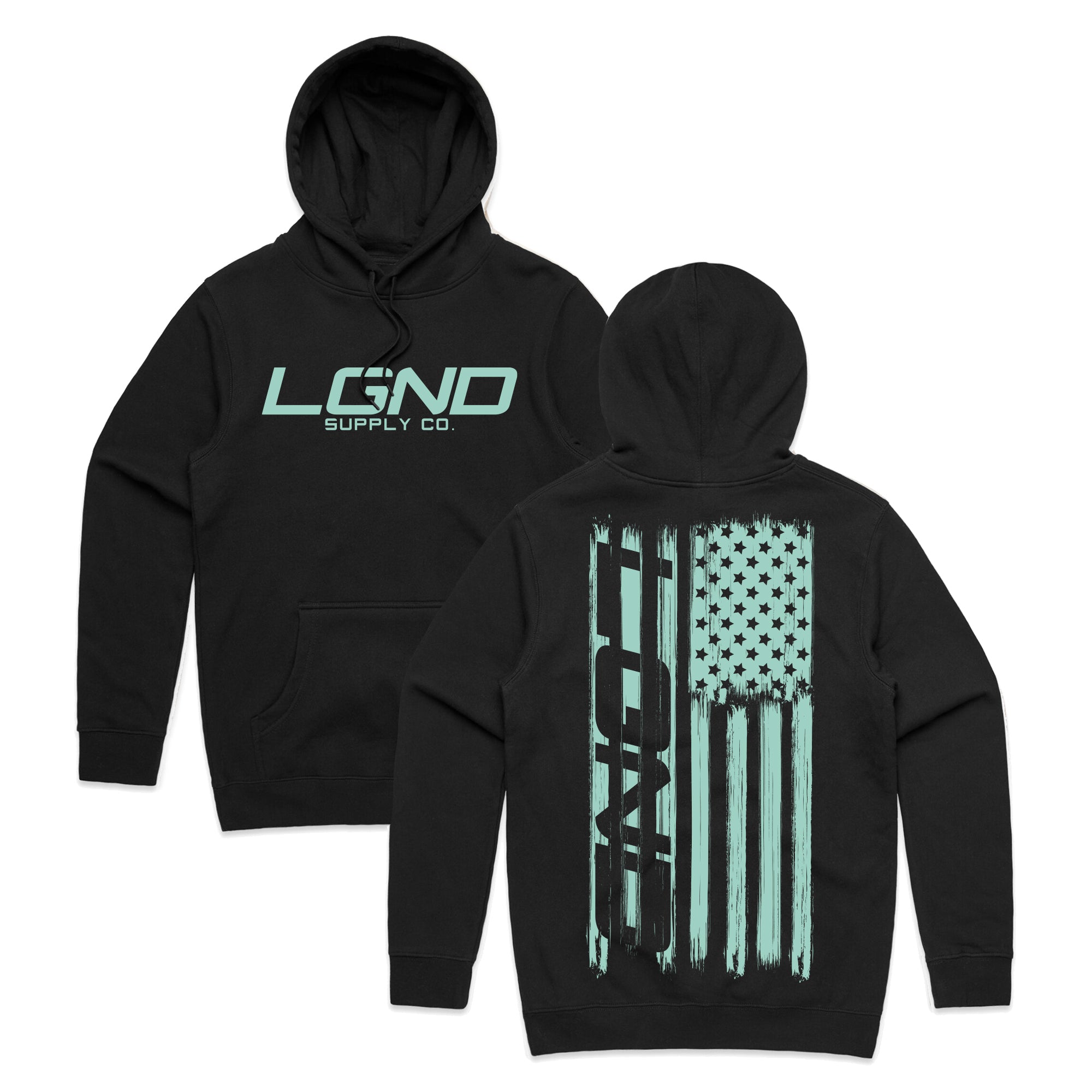 Aqua Distressed Hoodie